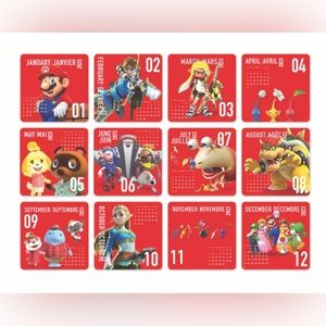 Nintendo | Other | New 223 Year Calendar Of Nintendo Characters | Poshmark